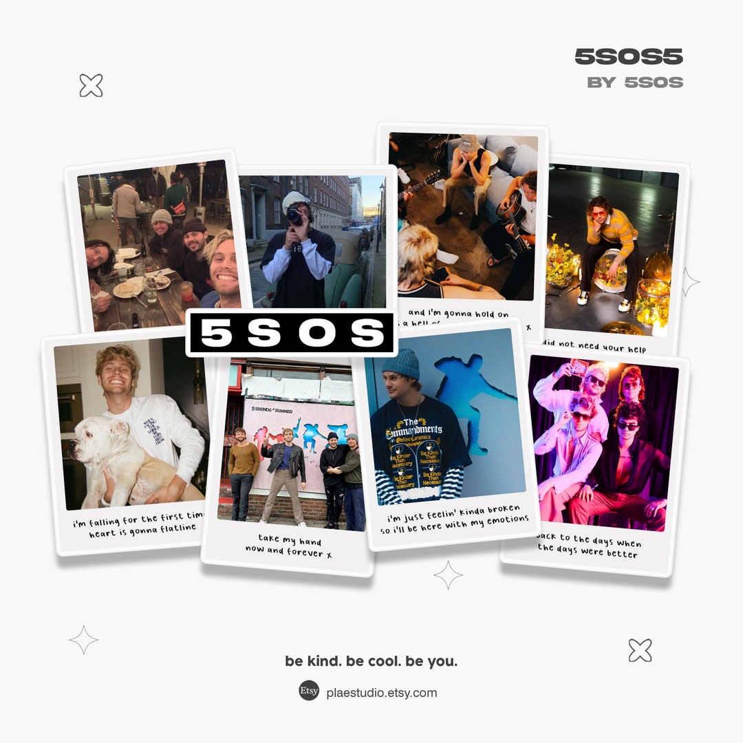 5 Seconds of Summer Stickers Polaroid | 5sos Stickers, Stickers, 5sos ...