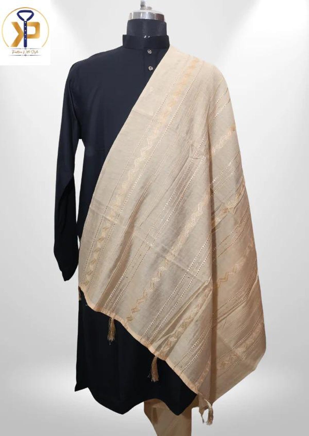 Beige Stole for Men - Traditional Stole - Etsy