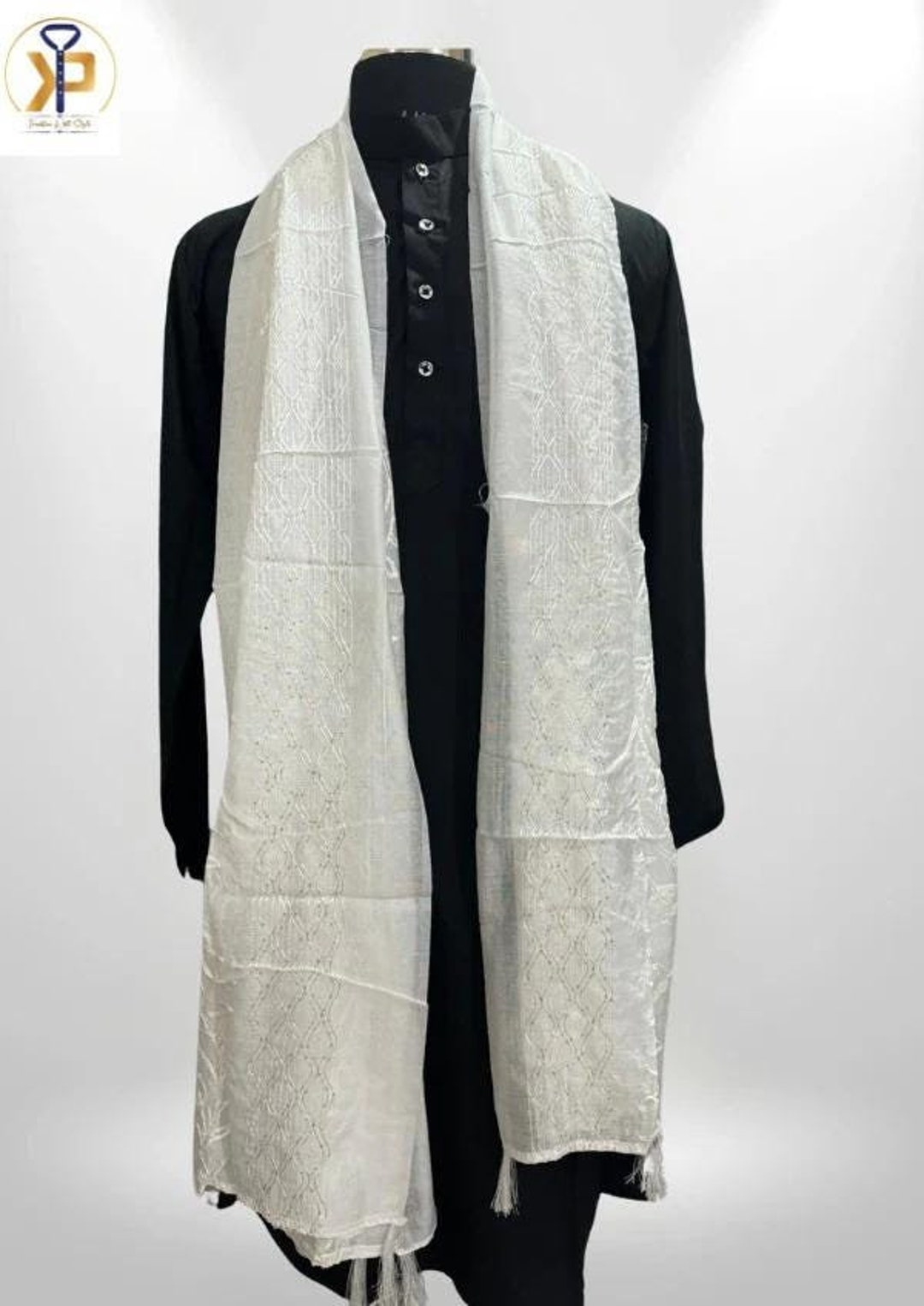 White Stole for Men - Ethnic Wear for Men - Etsy