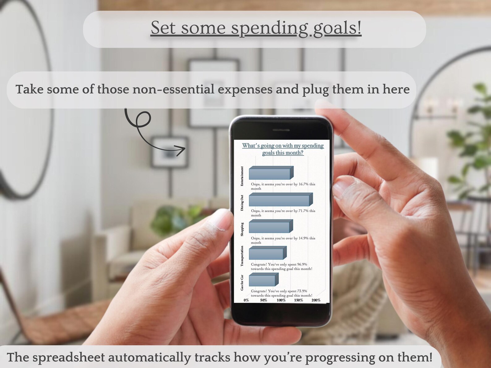 Excel Expense Breakdown Analysis, 100% Eliminate Overspending, Set ...