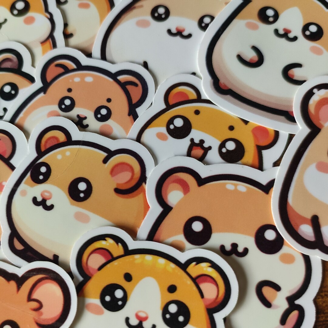 16 Piece Premium Hamster Sticker Pack - Etsy
