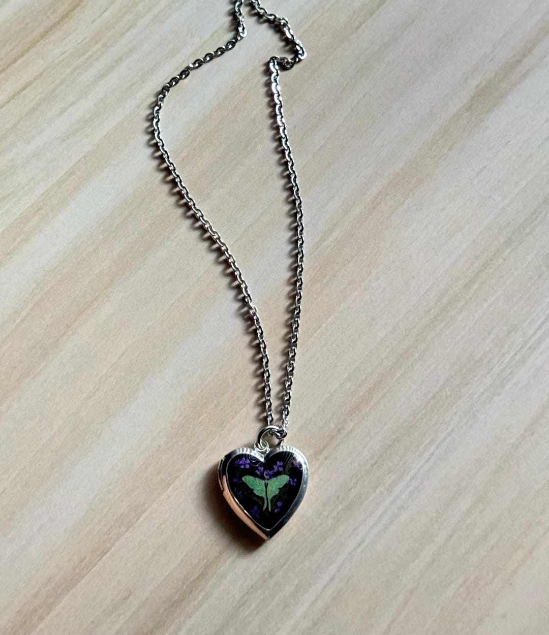 Luna Moth Locket - Etsy