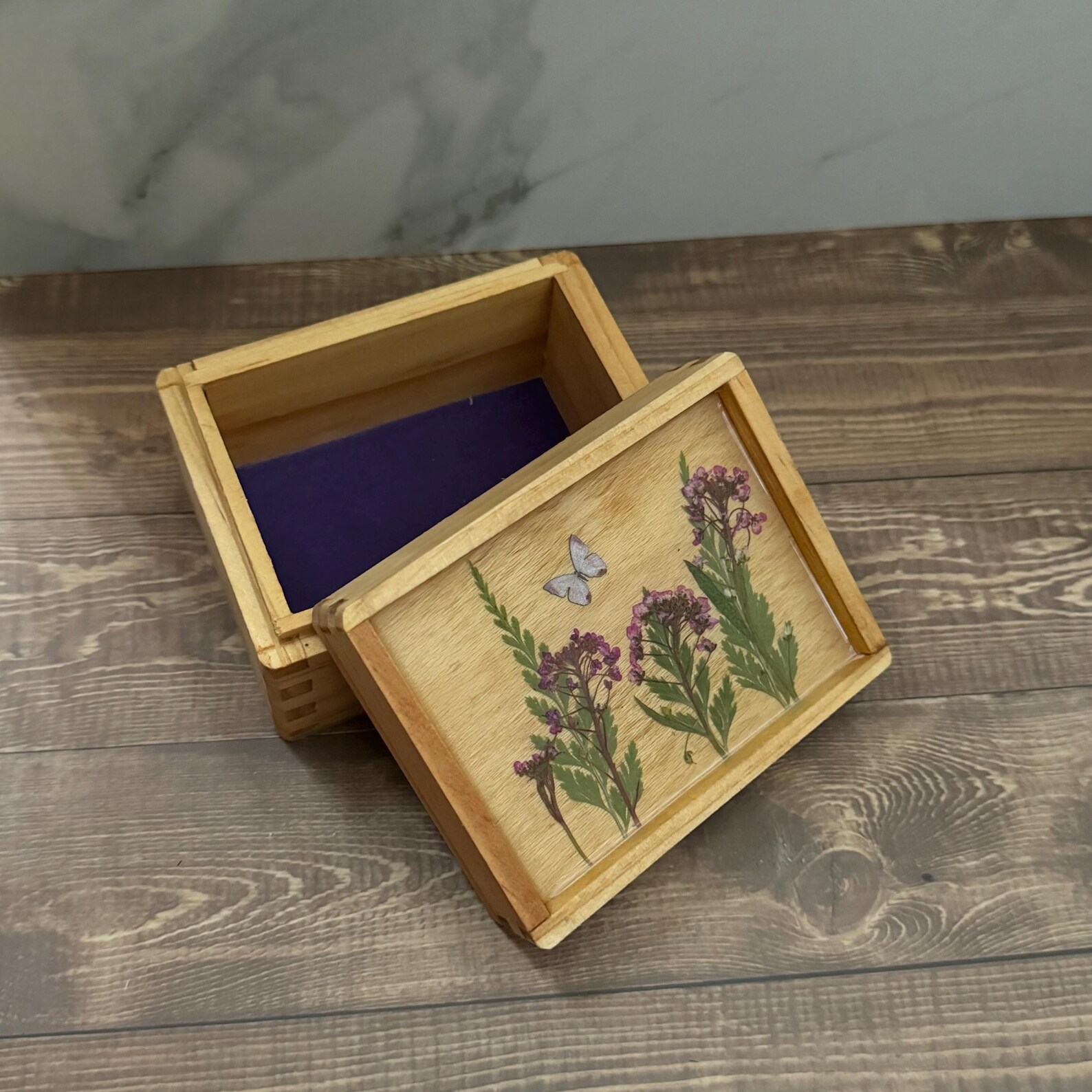 Mini Floral Jewelry Box - Etsy