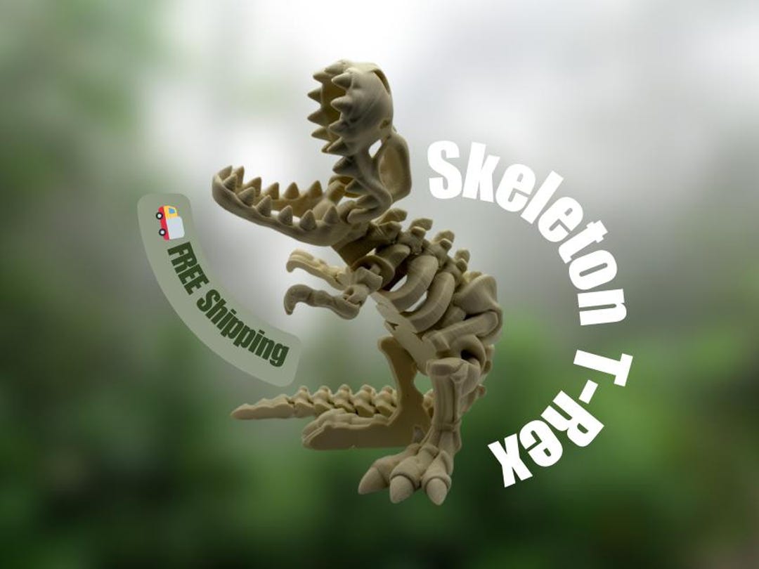 Flexible Skeleton T-rex Figure - Etsy