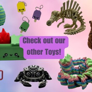 17. Mini Poseable Raccoon, 3D Printed Articulated Figure, Flexible Tail ...