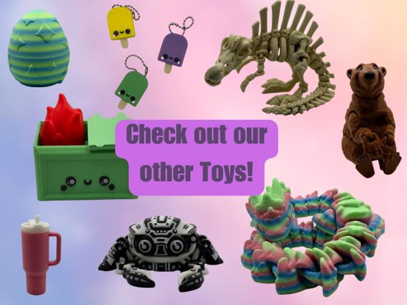 17. Mini Poseable Raccoon, 3D Printed Articulated Figure, Flexible Tail ...