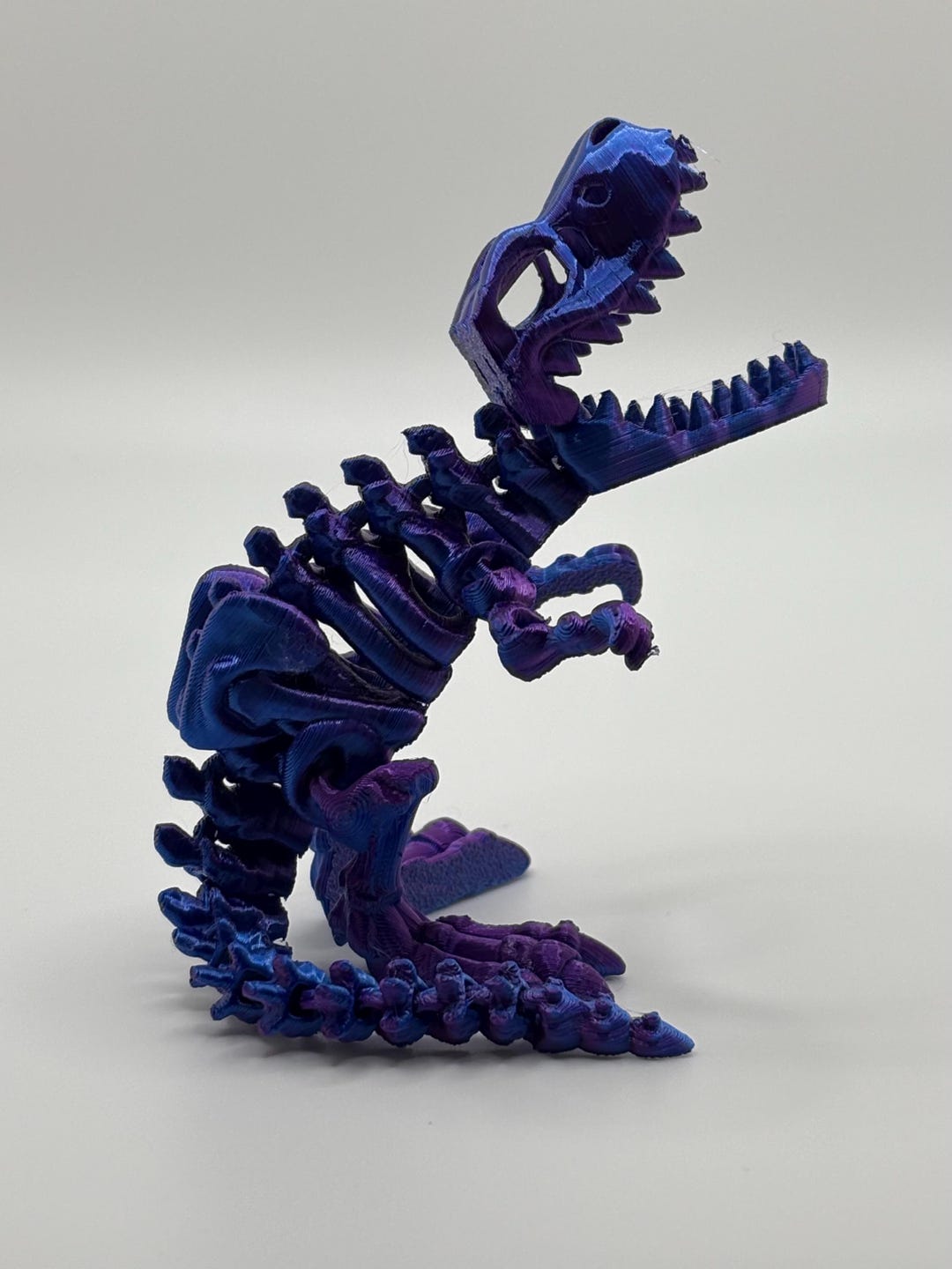 Articulated Skeleton T-rex Poseable Dual Tone Dinosaur Toy - Etsy