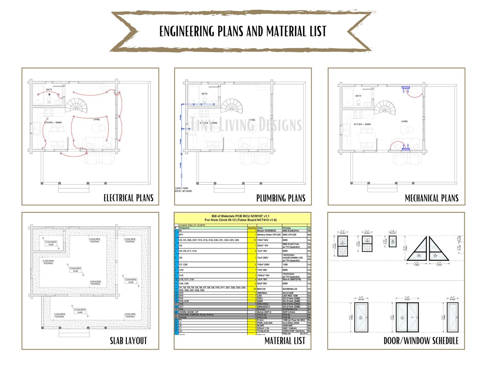 22x26 A-frame Plans | DIY Aframe Home Plan | 572SF Tiny Home Plan ...