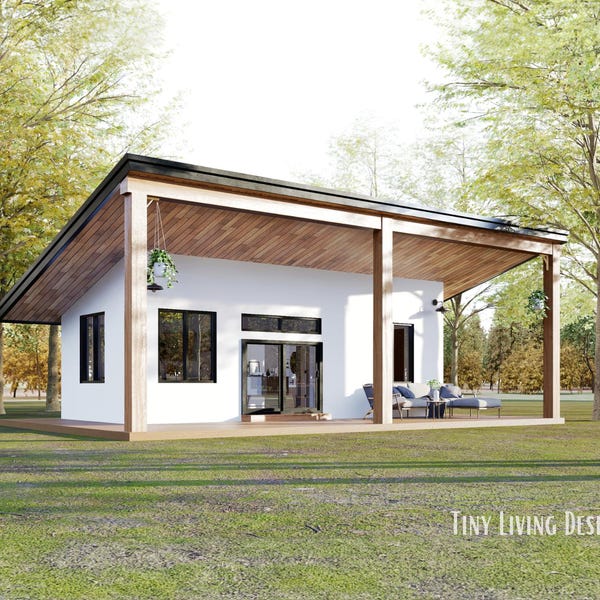 14 X 32 Cabin Floor Plans - Etsy