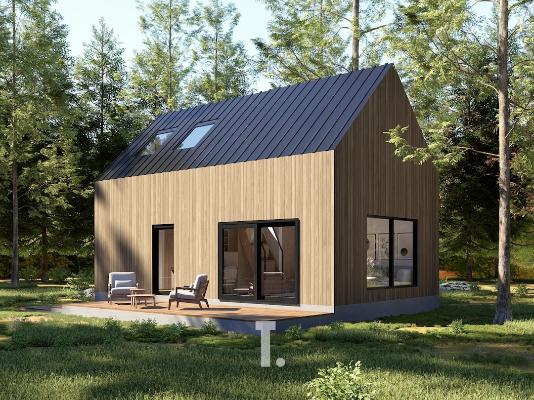 18x32 Nordic Cabin Plans | Cabin Floor Plans | Tiny Home Plan ...