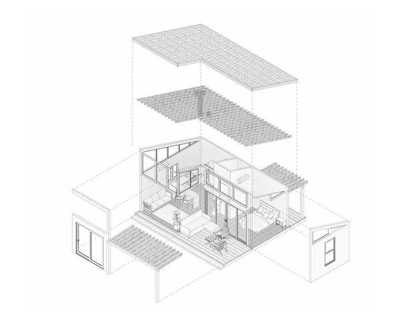 20' X 26' Modern Tiny Home Plans | Permit Set Tiny Home Blueprint ...
