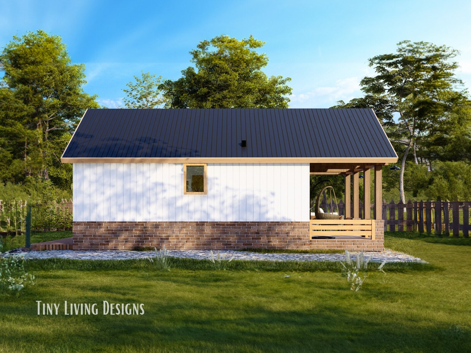 26x16 Modern Tiny Home Plans Permit Set Tiny Home Blueprints Small Tiny ...