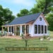 31'x21' Tiny House Plans 1bedroom House W/porch - House Floor Plans ...