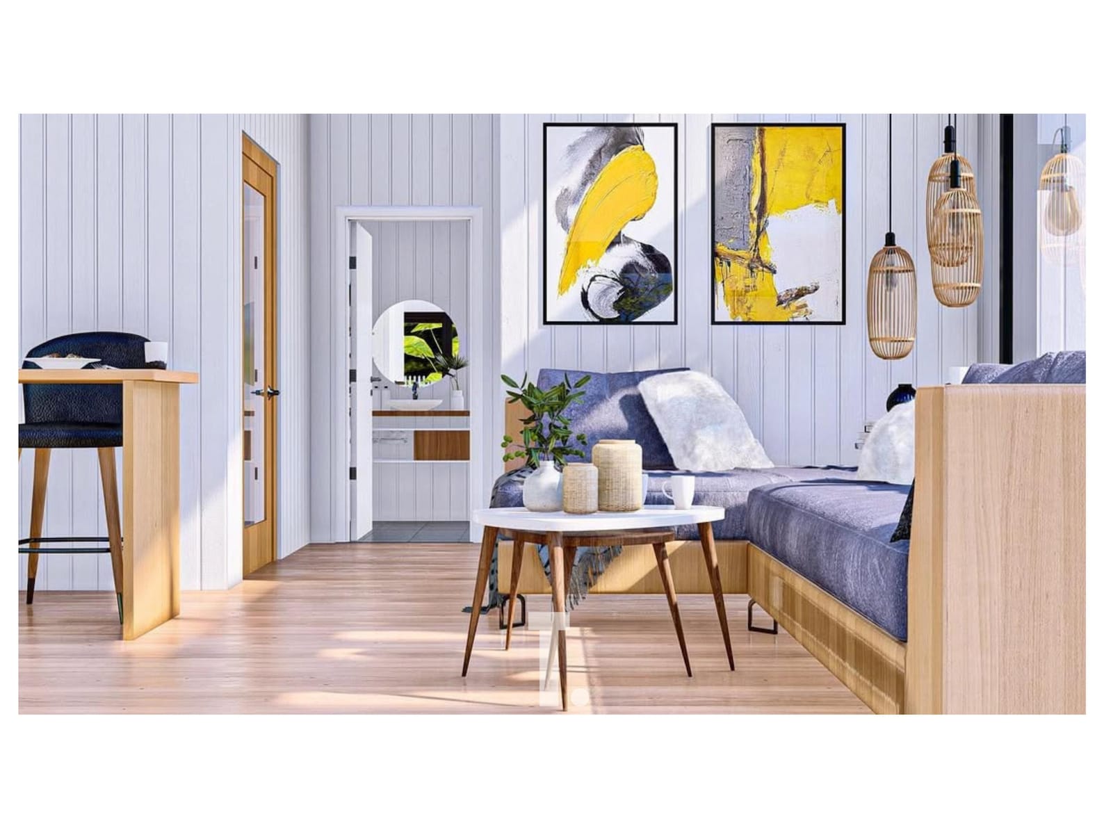 25x34 Cabin Floor Plans | Tiny House Floor Plans | 1 Bed Tiny Home ...