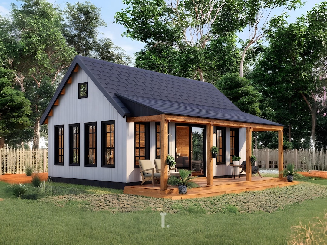 15' X 30' Cabin House Plans | Small House Plans | Tiny Home Floor Plans ...
