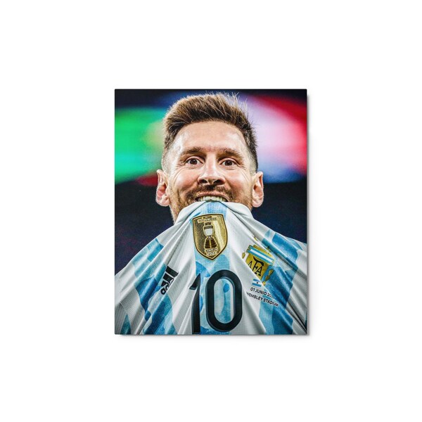 Messi World Cup Poster Metal - Etsy
