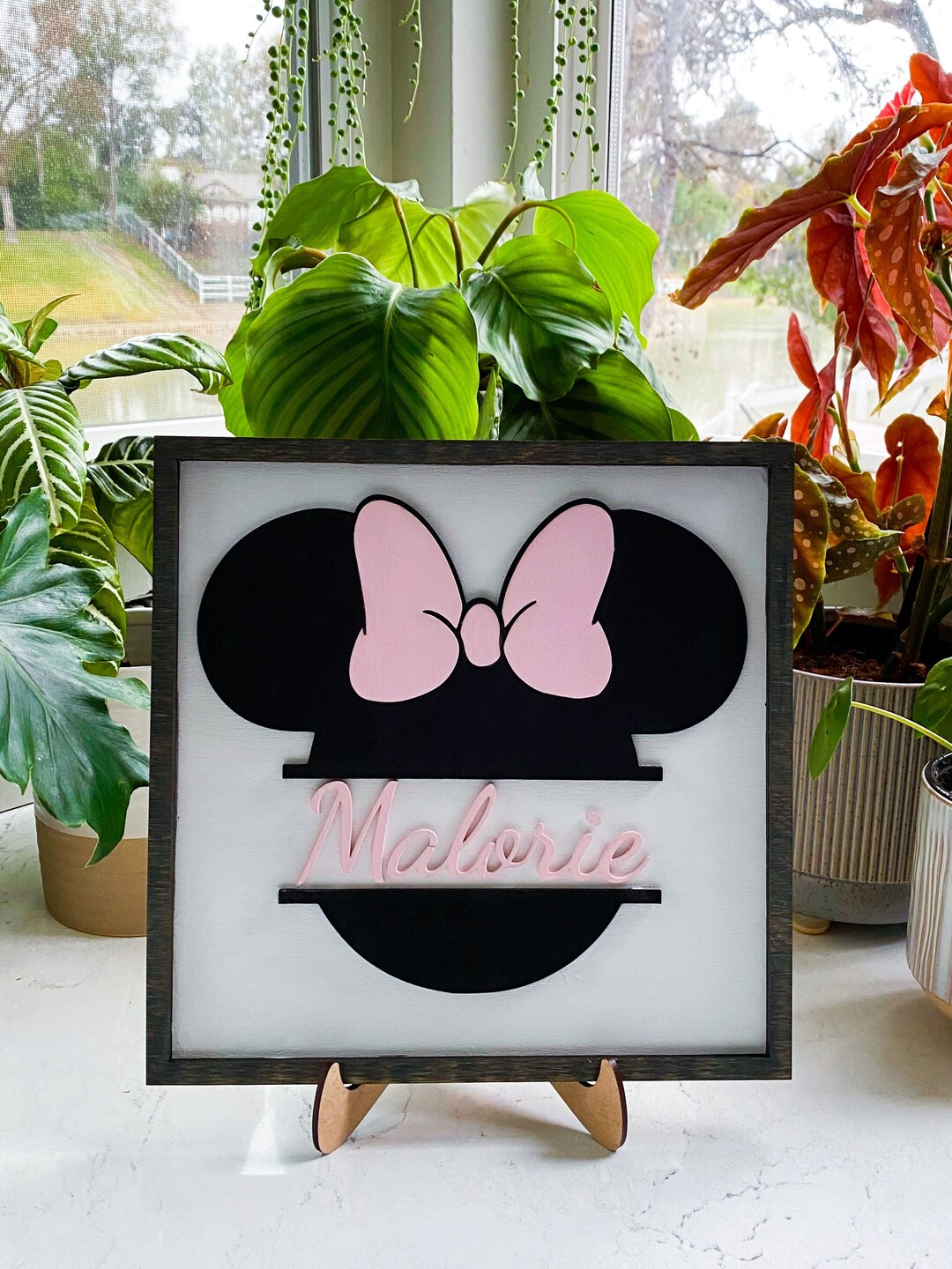Minnie Mouse Name Sign | Disney Font Name Sign | Custom Name Sign ...
