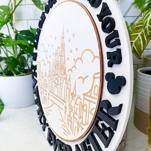 Disney World Sign | Disney Castle Sign | Cinderella’s Castle Sign ...