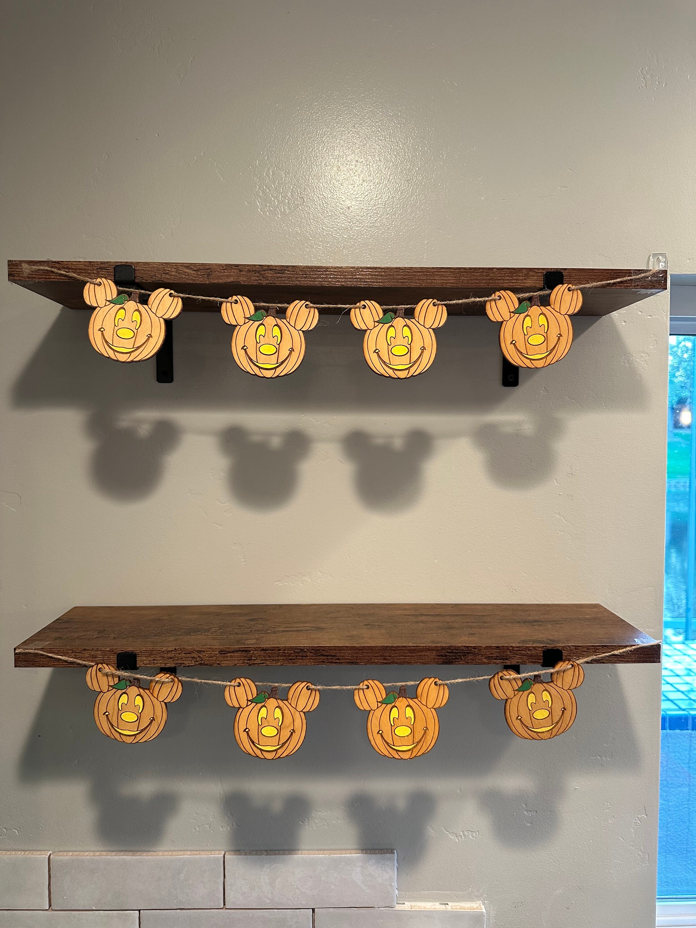 Mickey Pumpkin Garland Halloween Garland Mickey Garland Pumpkin Garland ...