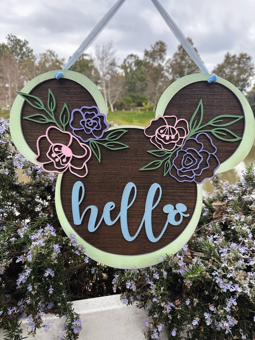 Disney Springtime Door Hanger | Mickey Spring Door Hanger | Spring ...
