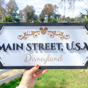 Disney Main Street Sign | Classic Disney Decor | Disney Home Decor ...