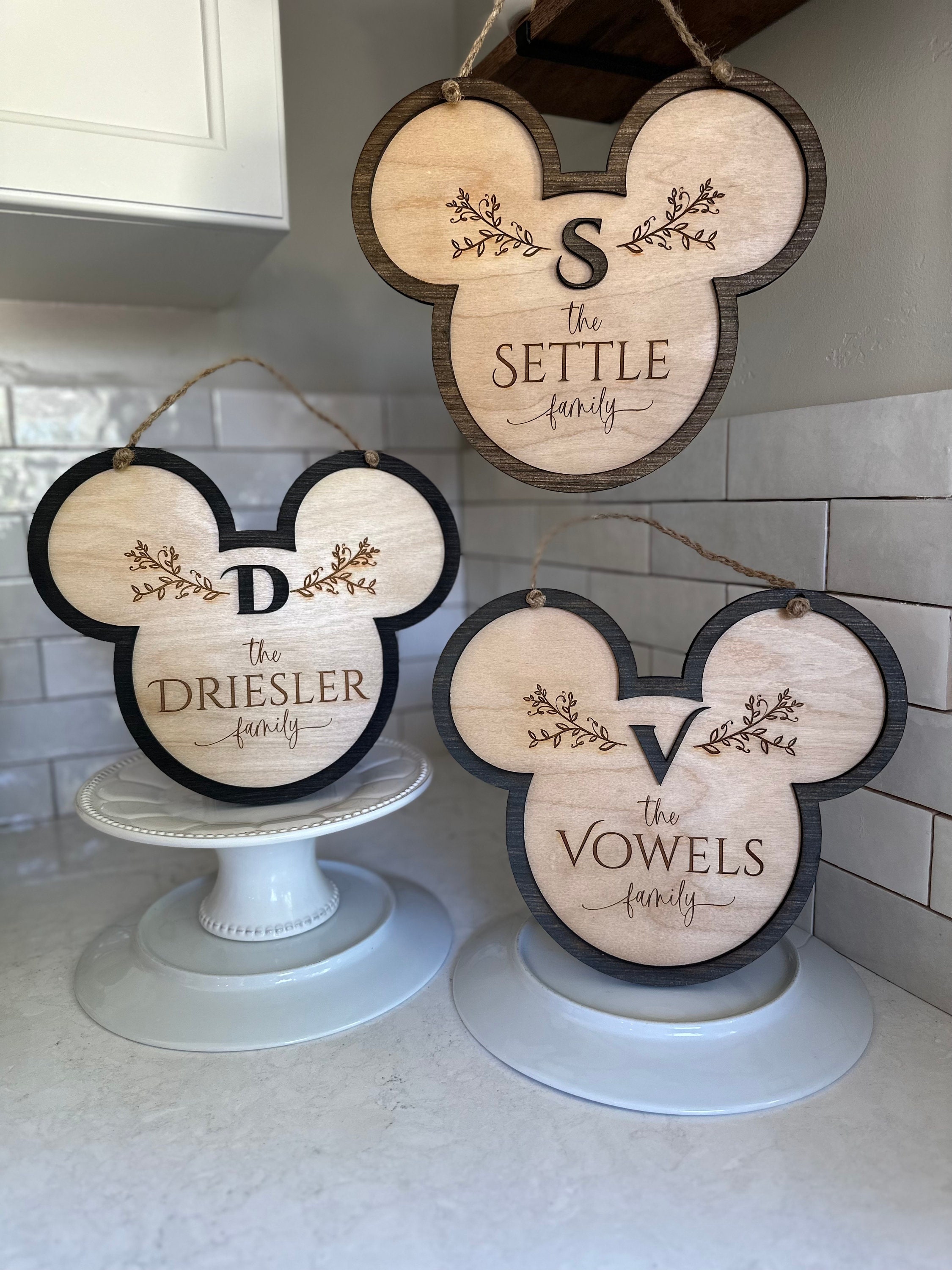 Disney Famiy Name Sign Disney Name Sign Custom Last Name Sign ...