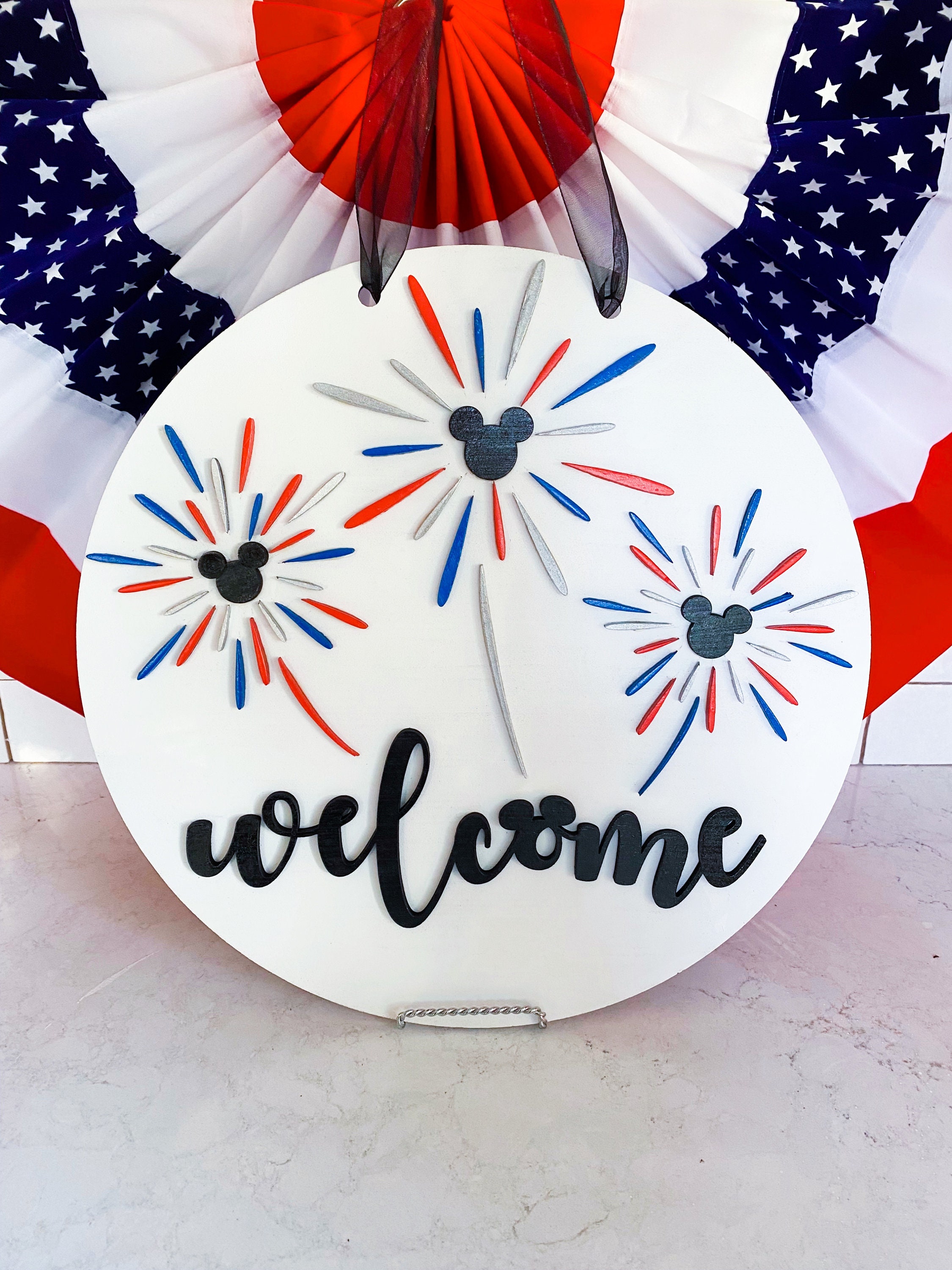 Disney Welcome Sign Disney Door Hanger Disney Fireworks Sign Disney ...