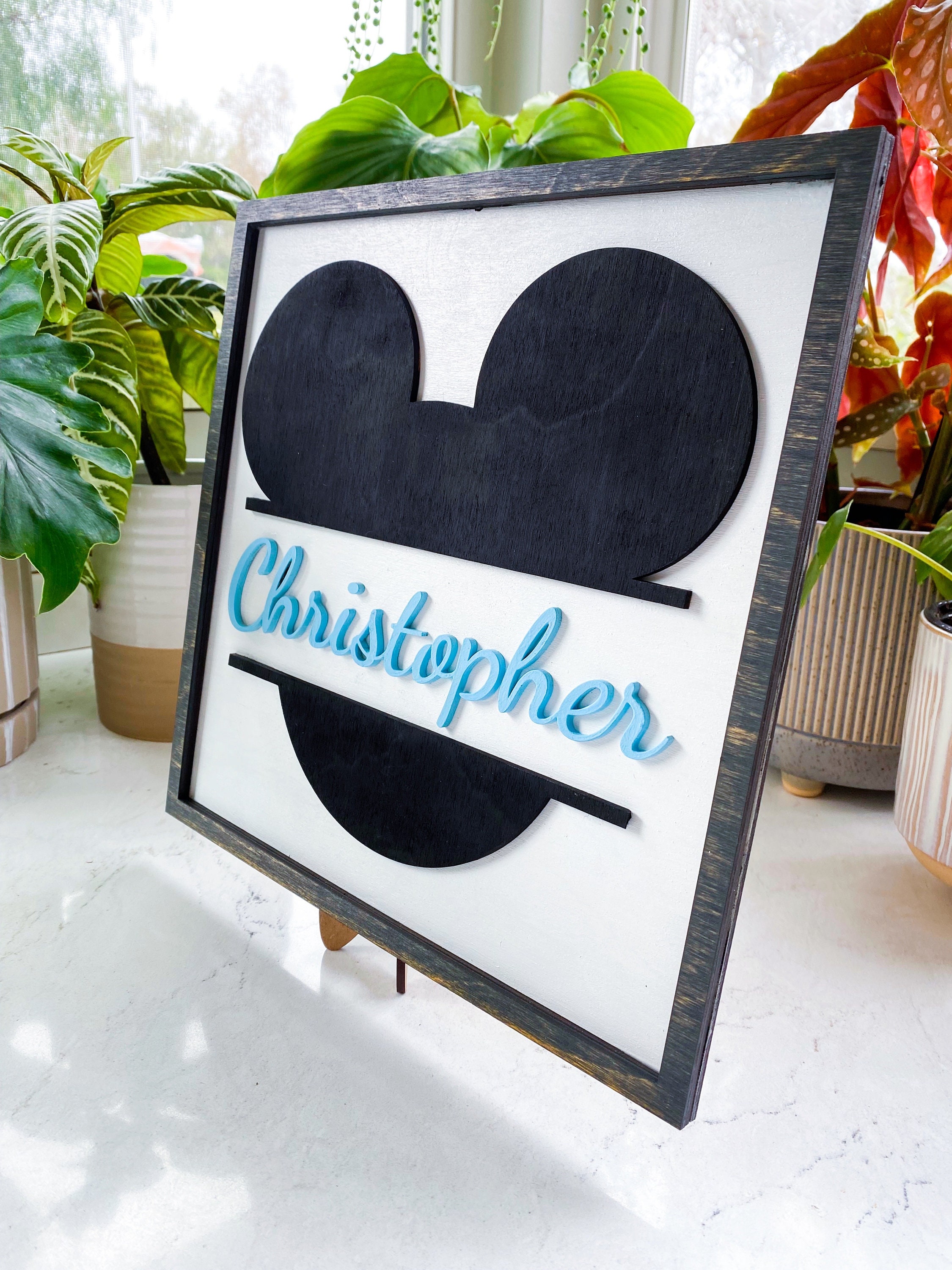 Mickey Mouse Name Sign Disney Font Name Sign Custom Name Sign Disney ...