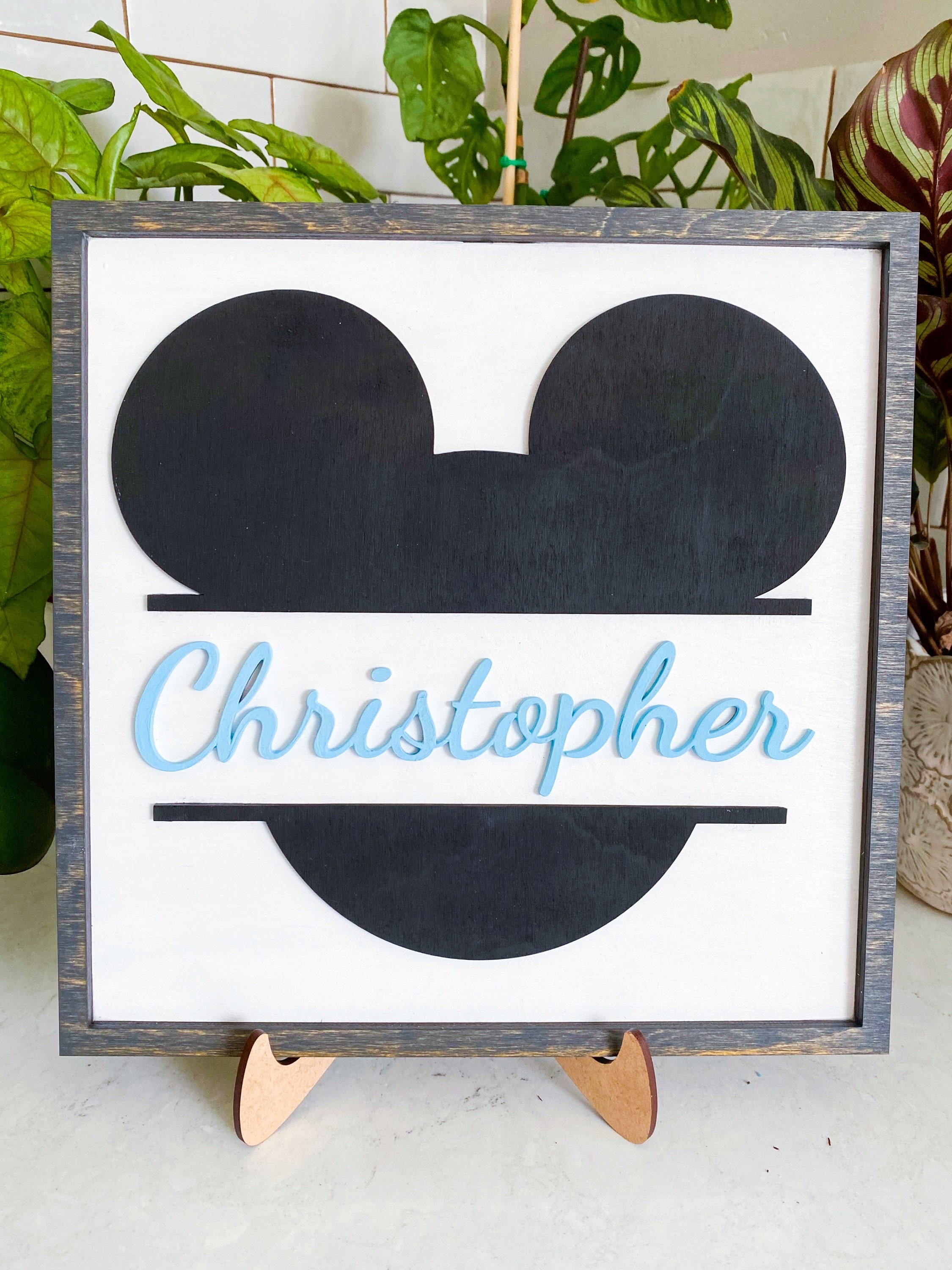 Mickey Mouse Name Sign Disney Font Name Sign Custom Name Sign Disney ...