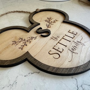 Disney Famiy Name Sign | Disney Name Sign | Custom Last Name Sign ...