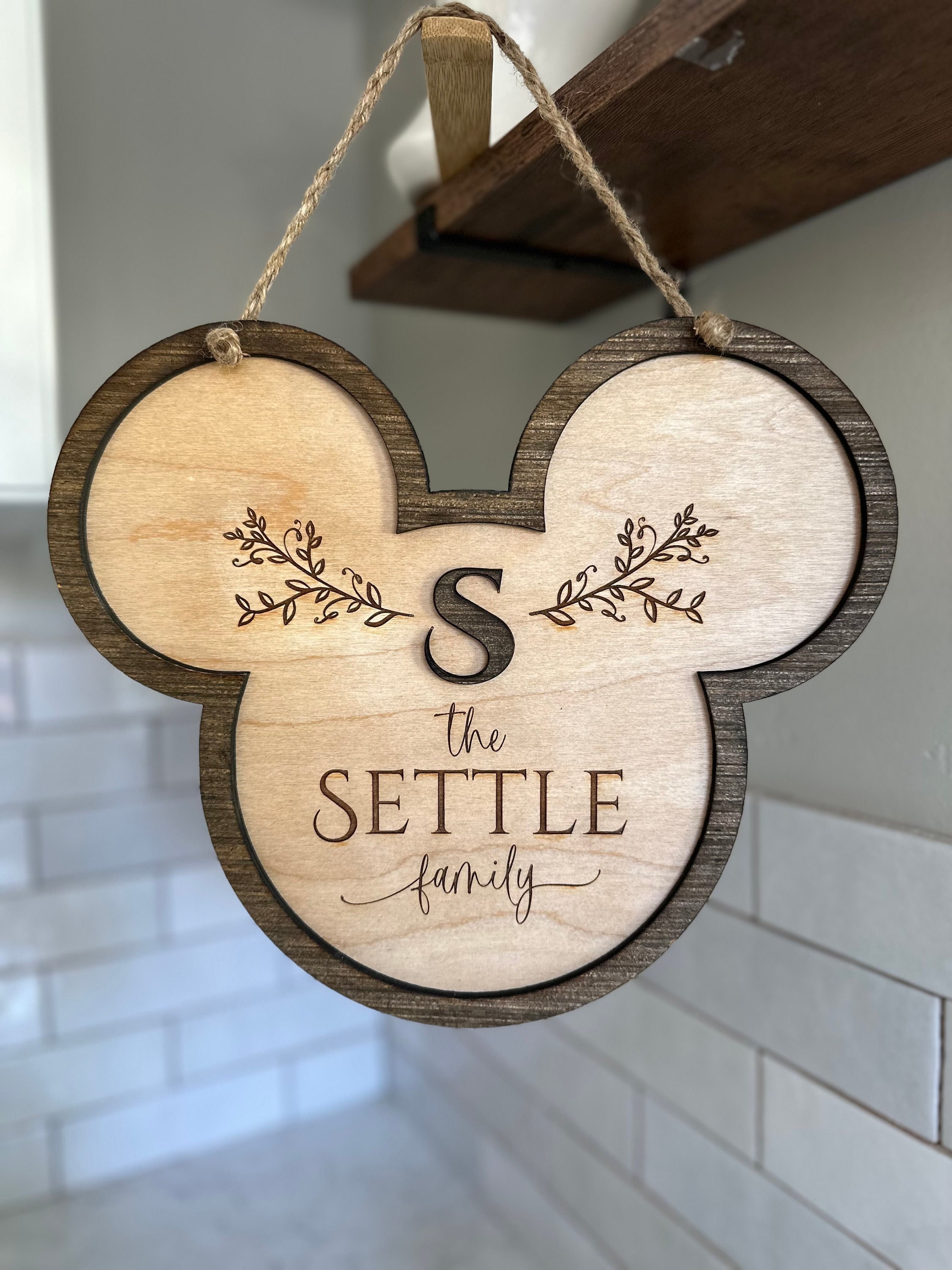 Disney Famiy Name Sign Disney Name Sign Custom Last Name Sign ...