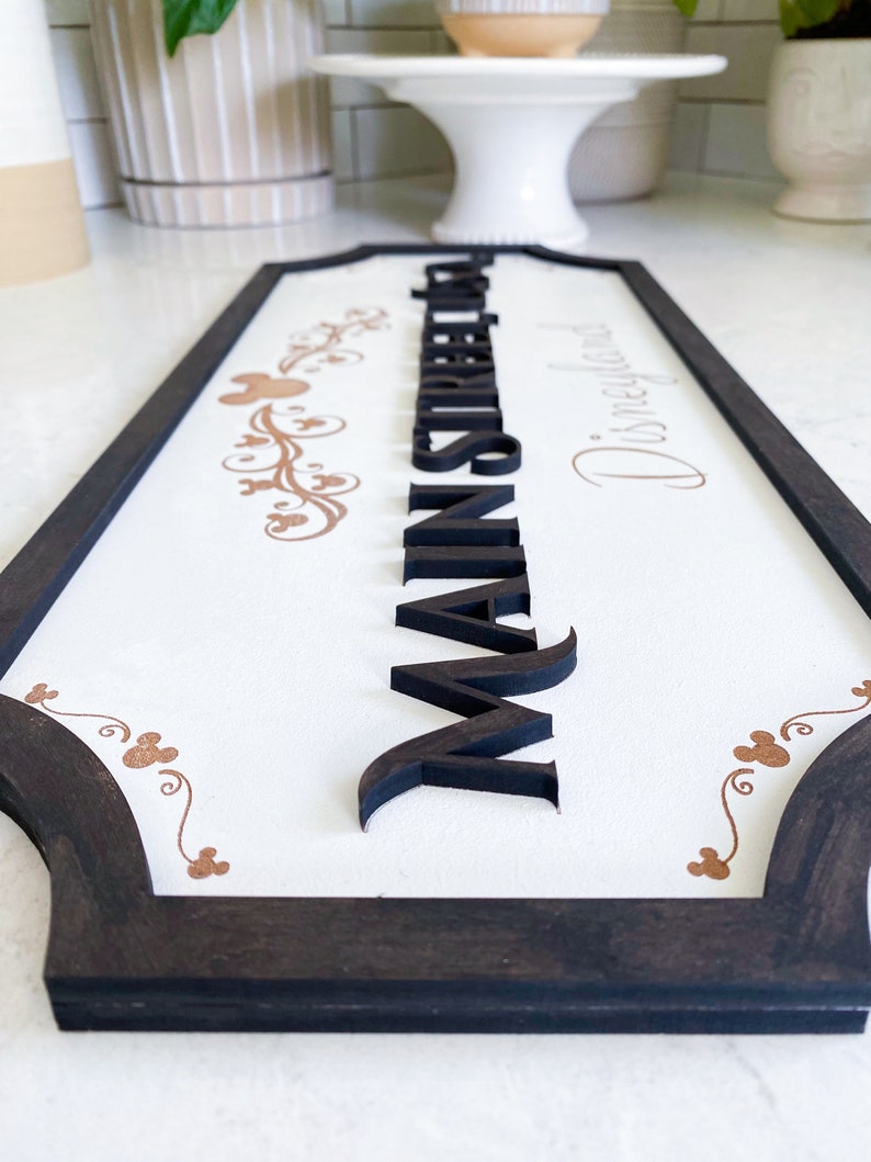 Disney Main Street Sign Classic Disney Decor Disney Home - Etsy