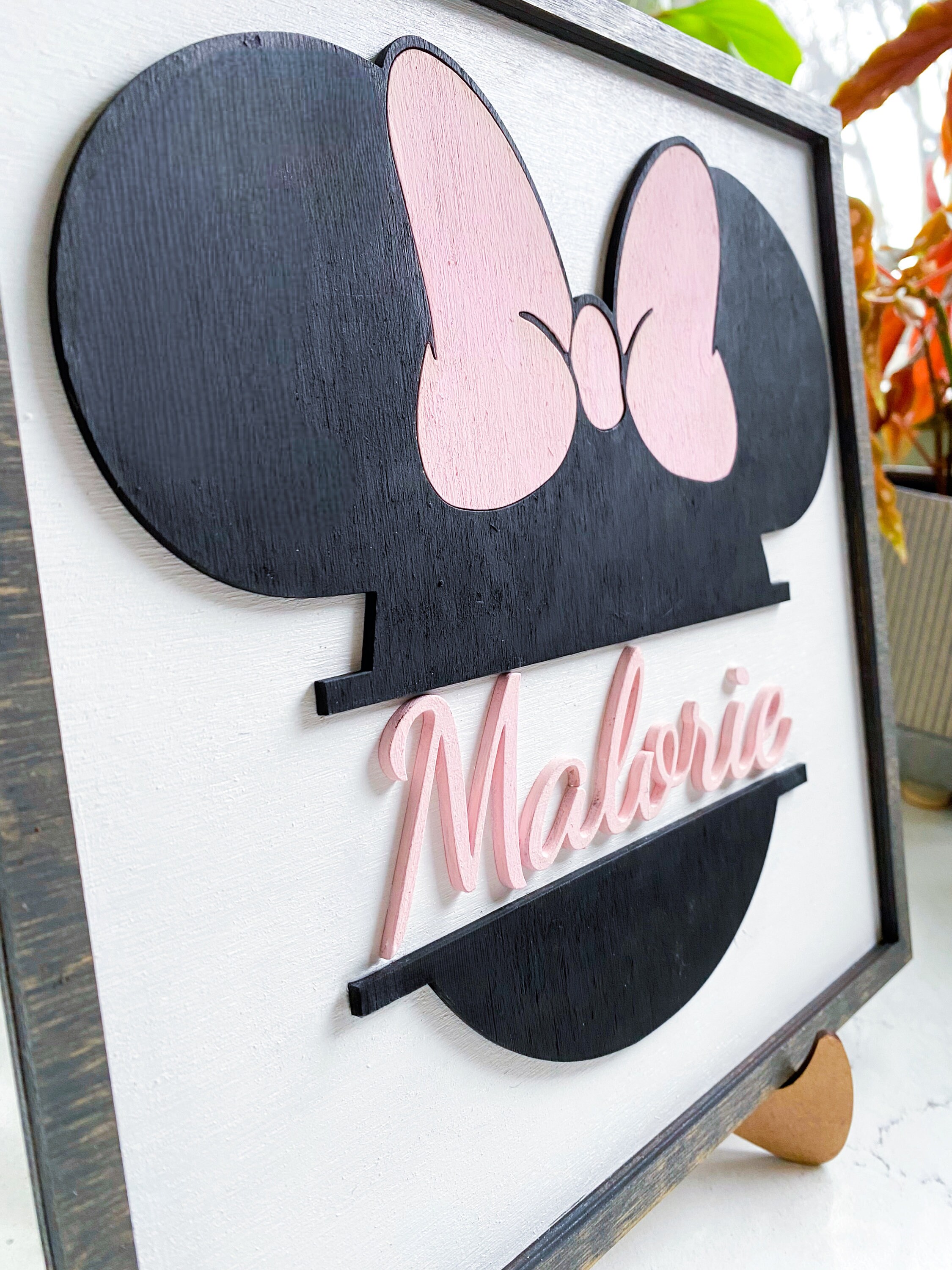 Minnie Mouse Name Sign Disney Font Name Sign Custom Name Sign Disney ...