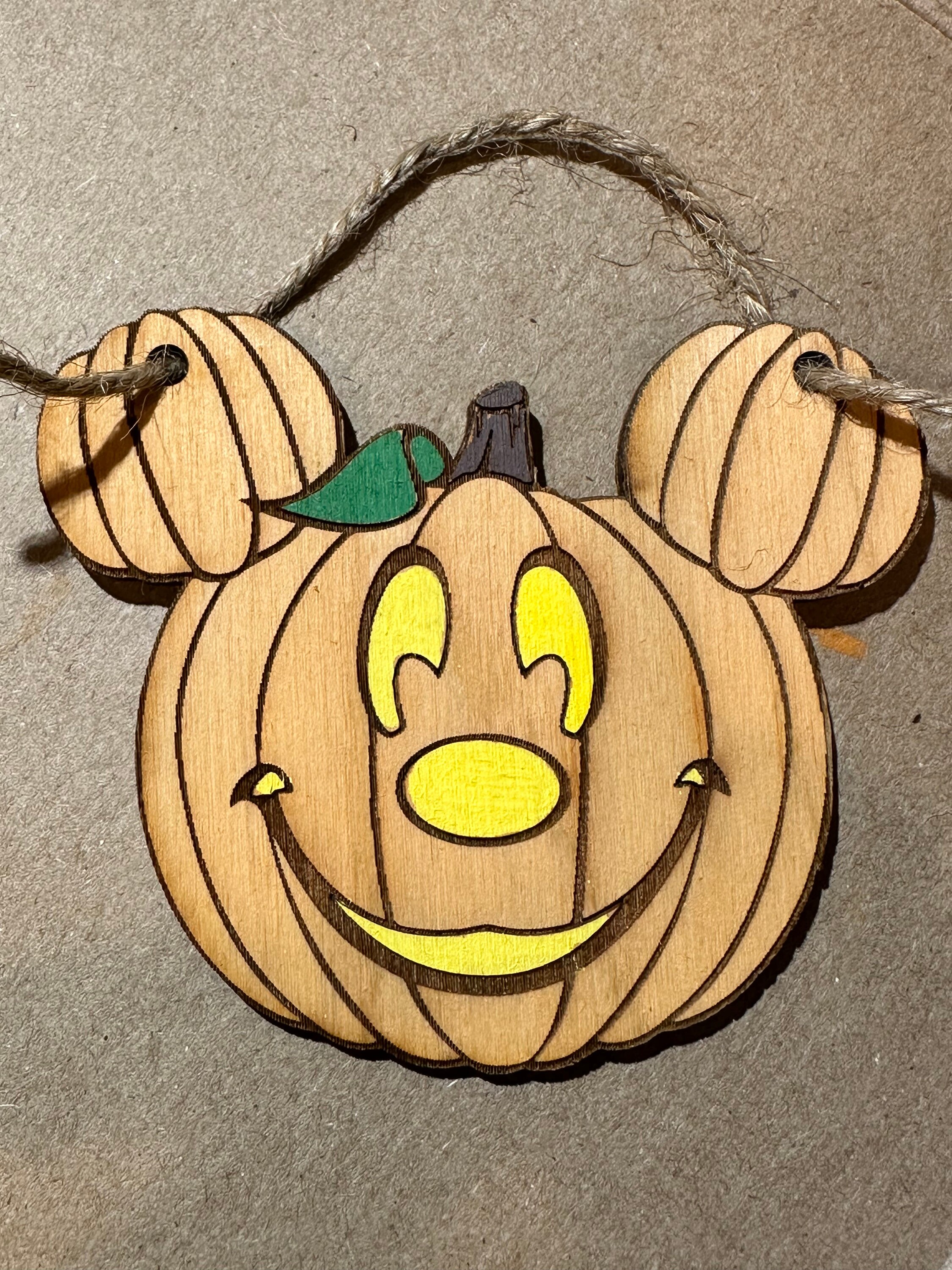 Mickey Pumpkin Garland Halloween Garland Mickey Garland - Etsy