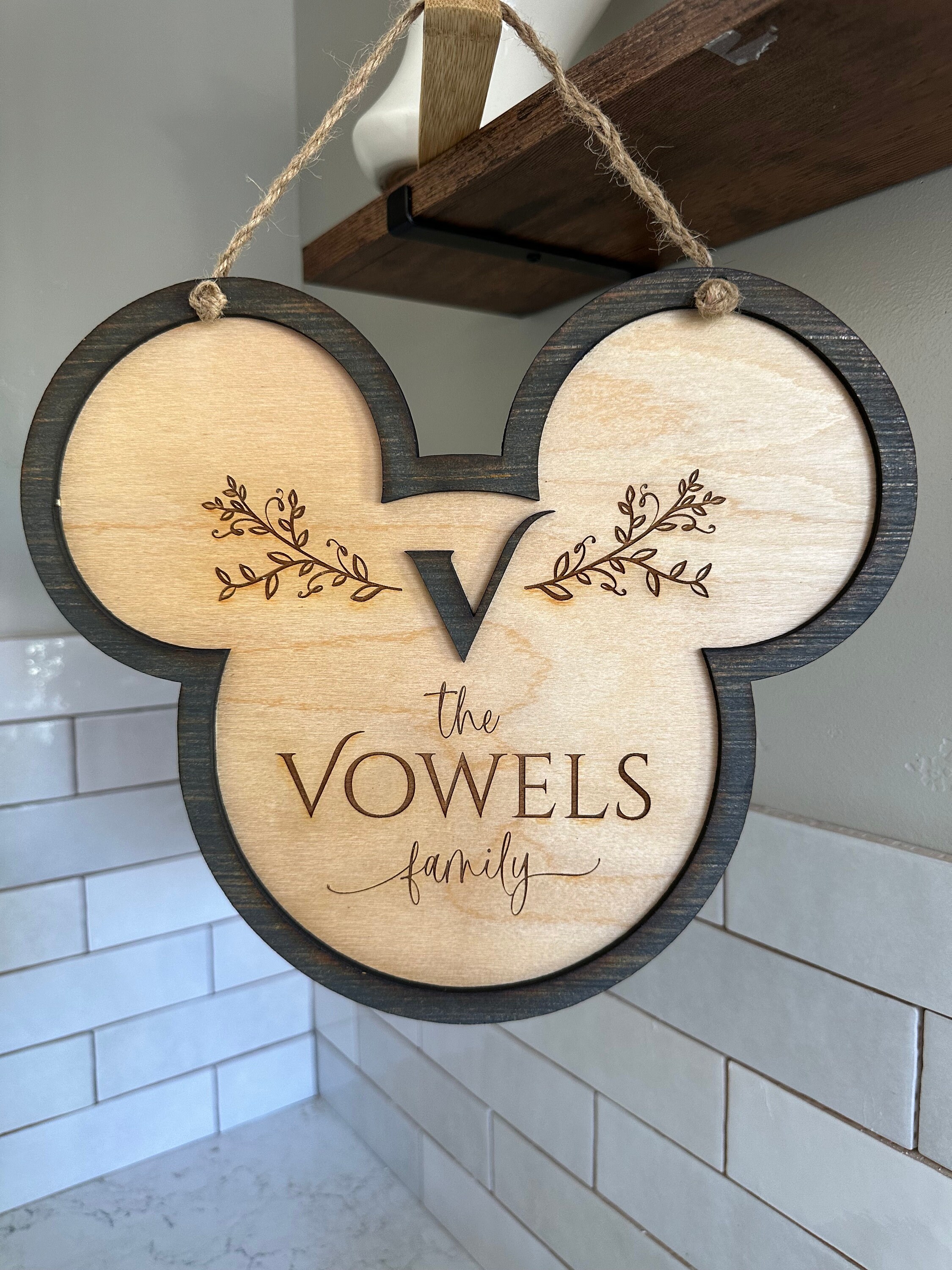Disney Famiy Name Sign Disney Name Sign Custom Last Name Sign ...