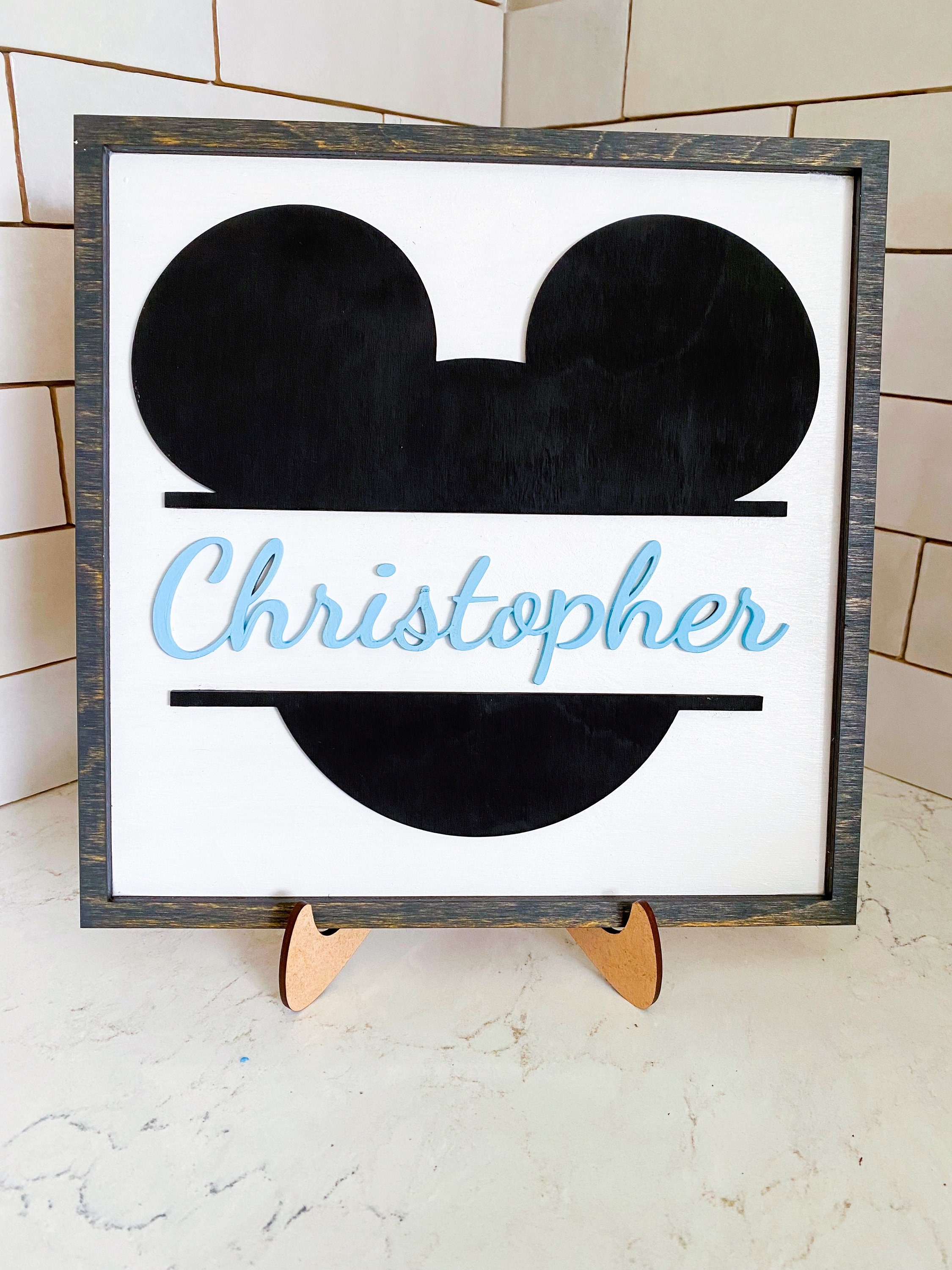 Mickey Mouse Name Sign Disney Font Name Sign Custom Name Sign Disney ...