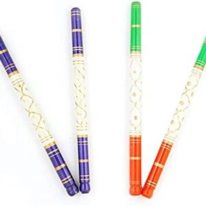 Rakhi Special Decorated Dandiya Sticks for Navratri and Garba Dance ...