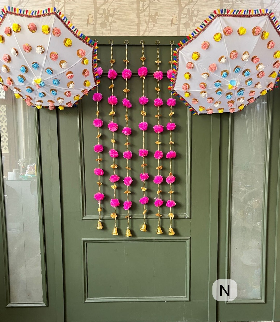 Backdrop String, Stage Backdrop, Ganpati Decoration, Diwali Decoration ...