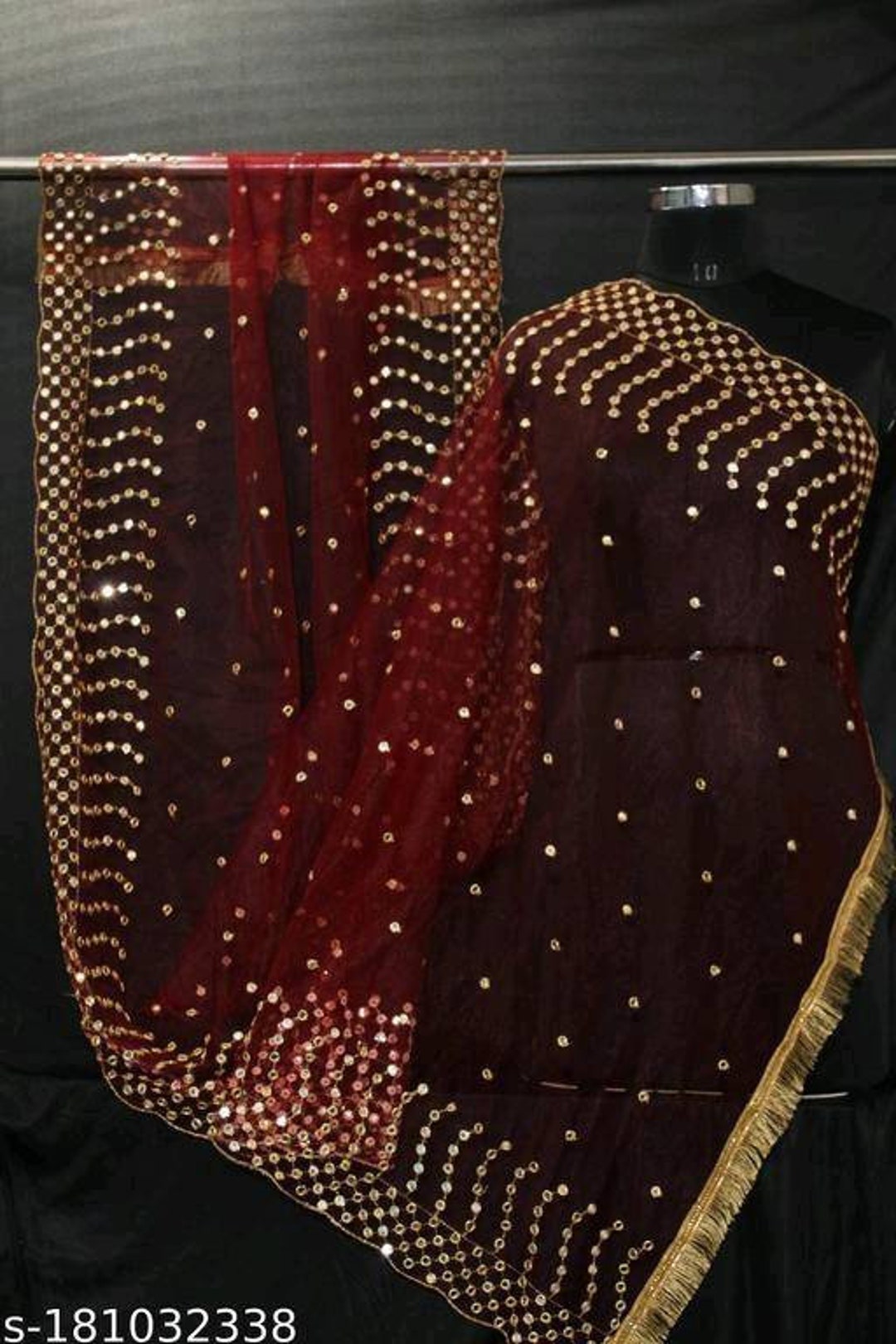 Eid Special Yellow Net Dupatta/shawl 4 Sides Embroidered - Etsy