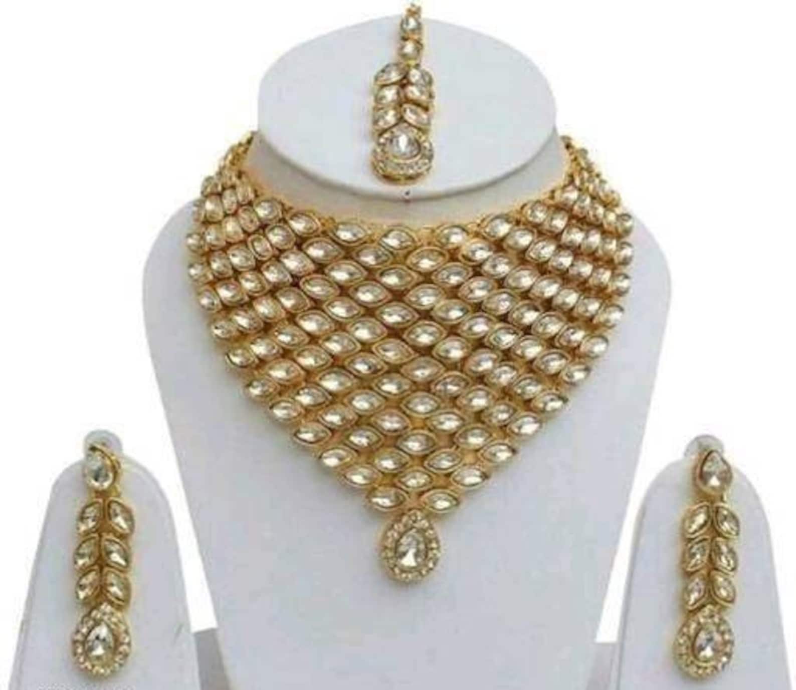 Artificial Jewelry Set for Wedding & Party, Indian Bridal Necklace Set ...