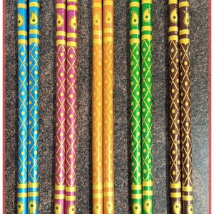 Rakhi Special Decorated Dandiya Sticks for Navratri and Garba Dance ...