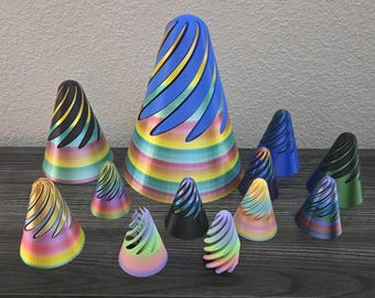 3D Printed Fidget Cone (impossible Passthrough Cone) - Etsy
