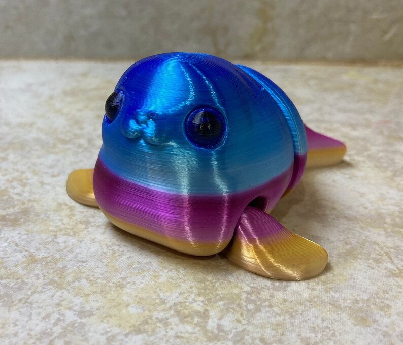 3D Printed Articulated Cute Baby Seal Moving Fidget Toy - Etsy