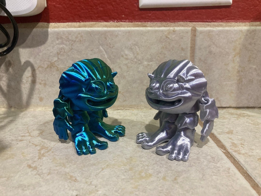 3D Printed Articulated Baby Yeti Authorized Flexi PLA Silky - Etsy