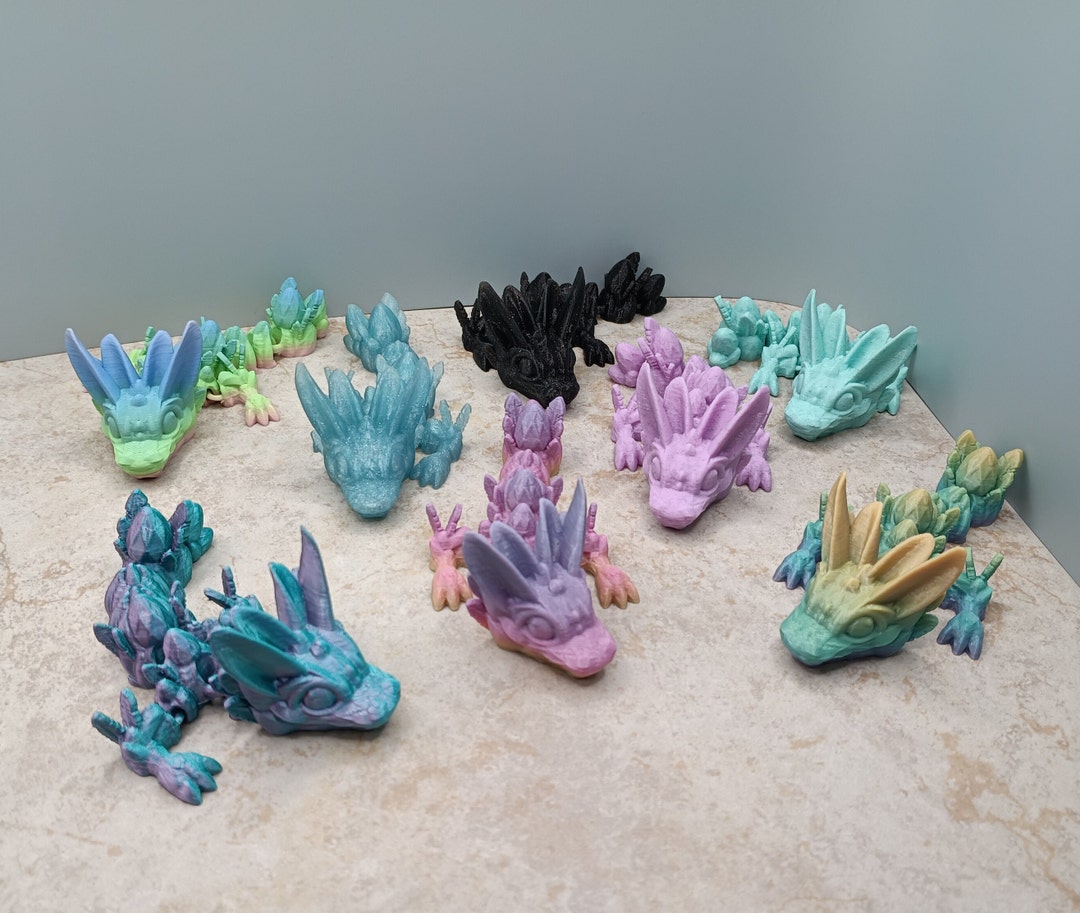 Articulated Baby Tadling Easter Dragon for Party Favors Easter Basket ...