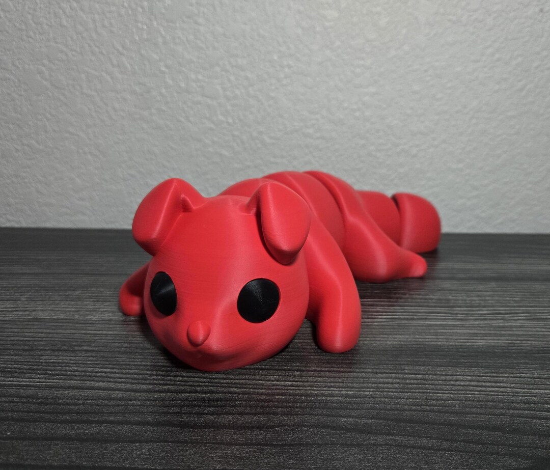 3D Printed Giant Chunky Dog Articulated ZOU3D Fidget 12" - Etsy