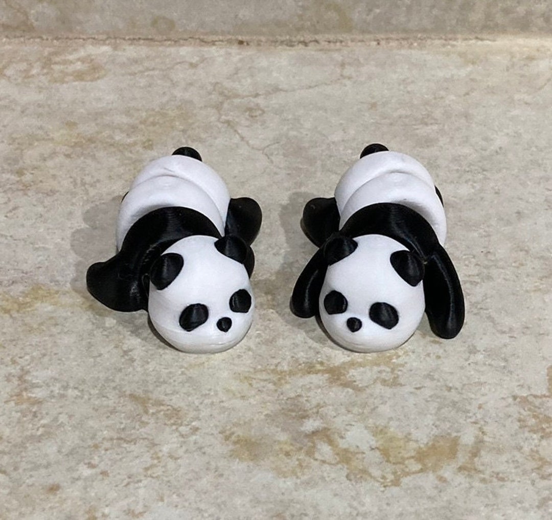 3D Printed Articulated Cute Baby Panda ZOU3D Fidget Party Favors Key ...