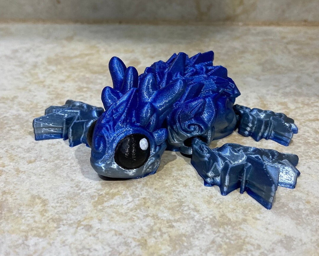 3D Printed Articulated Winter Snowflurtle Turtle Snowflake Fidget Gift ...