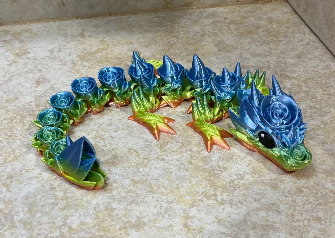 3D Printed Articulated Rose Dragon Baby New Authorized Flexi ...