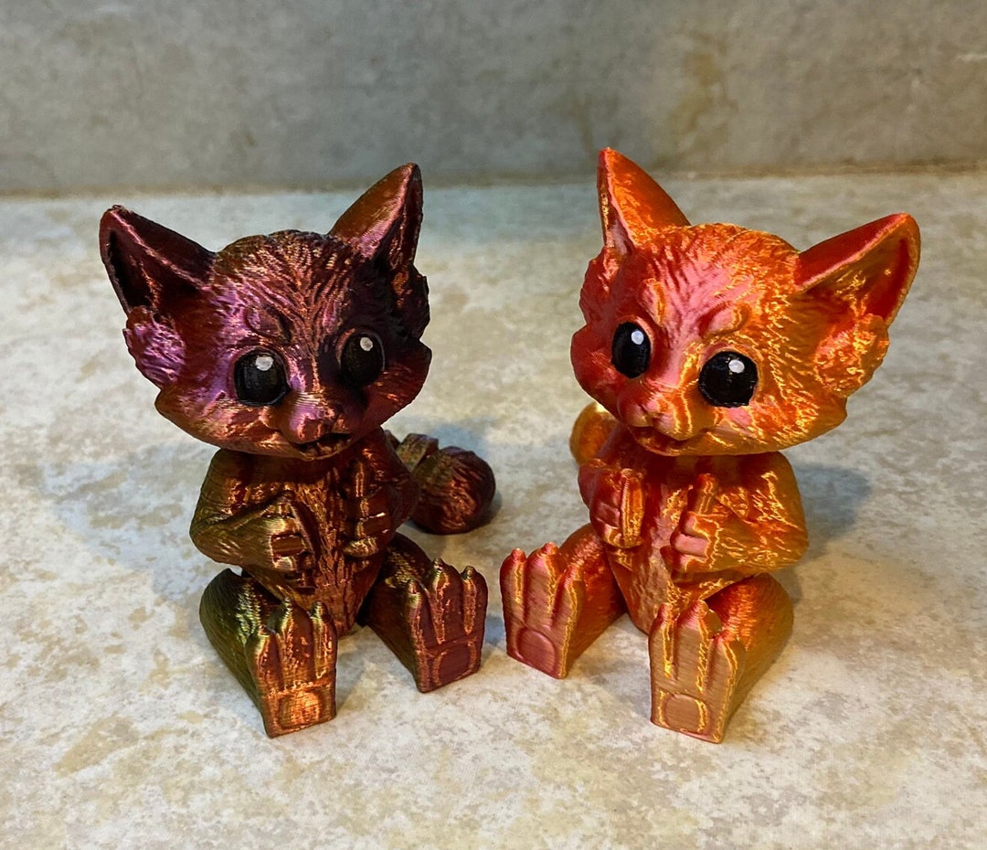 3D Printed Authorized Silk Articulated Cute Red Panda With Painted Eyes ...